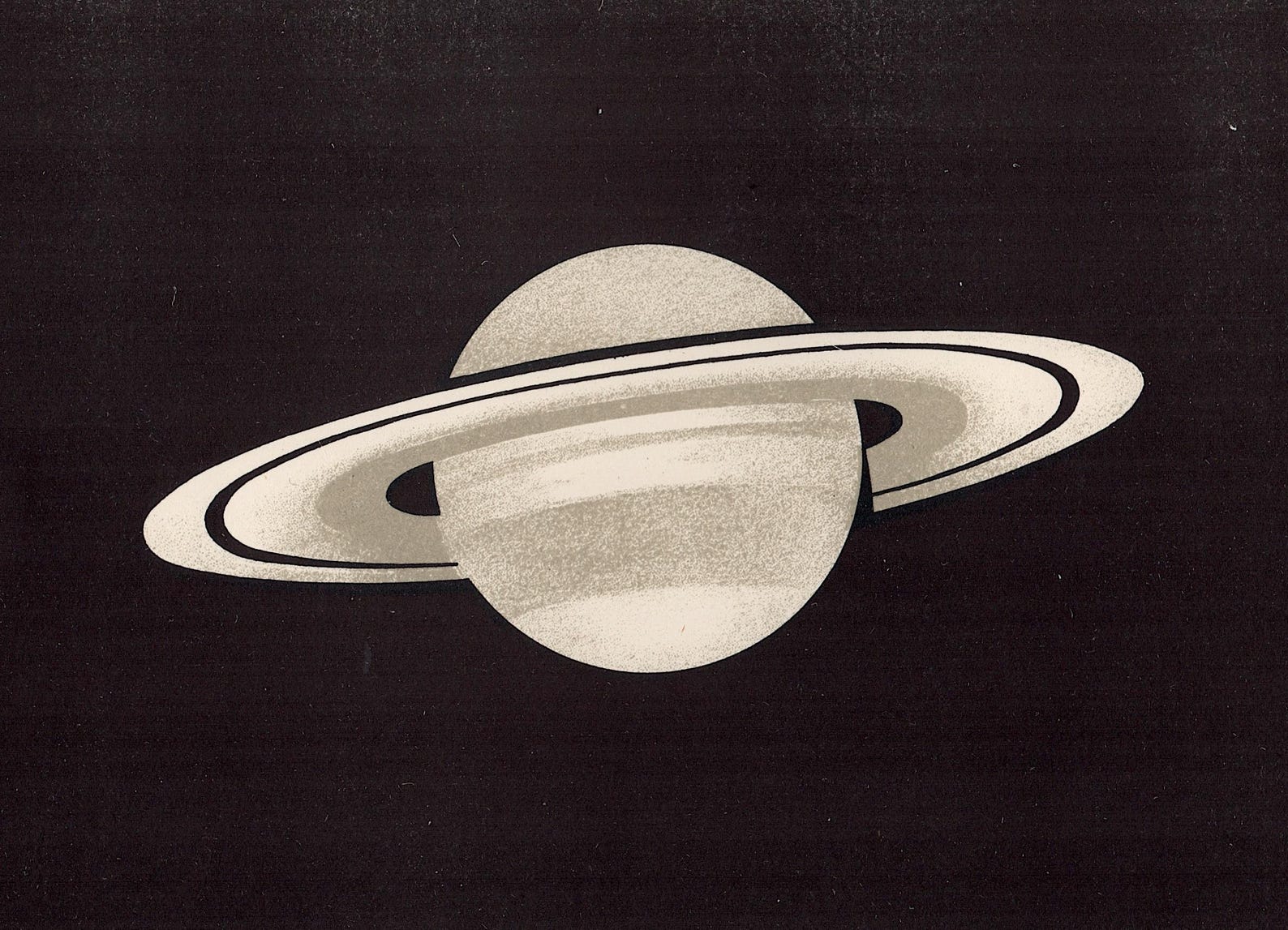 C. 1910 SATURN Lithograph • Original Antique Print • Astronomy Print ...