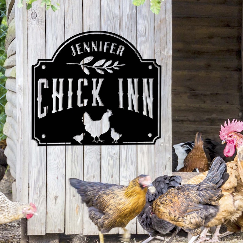 Chicken Coop Sign Personalized,hen House Decor,chicken Sign,chicken ...