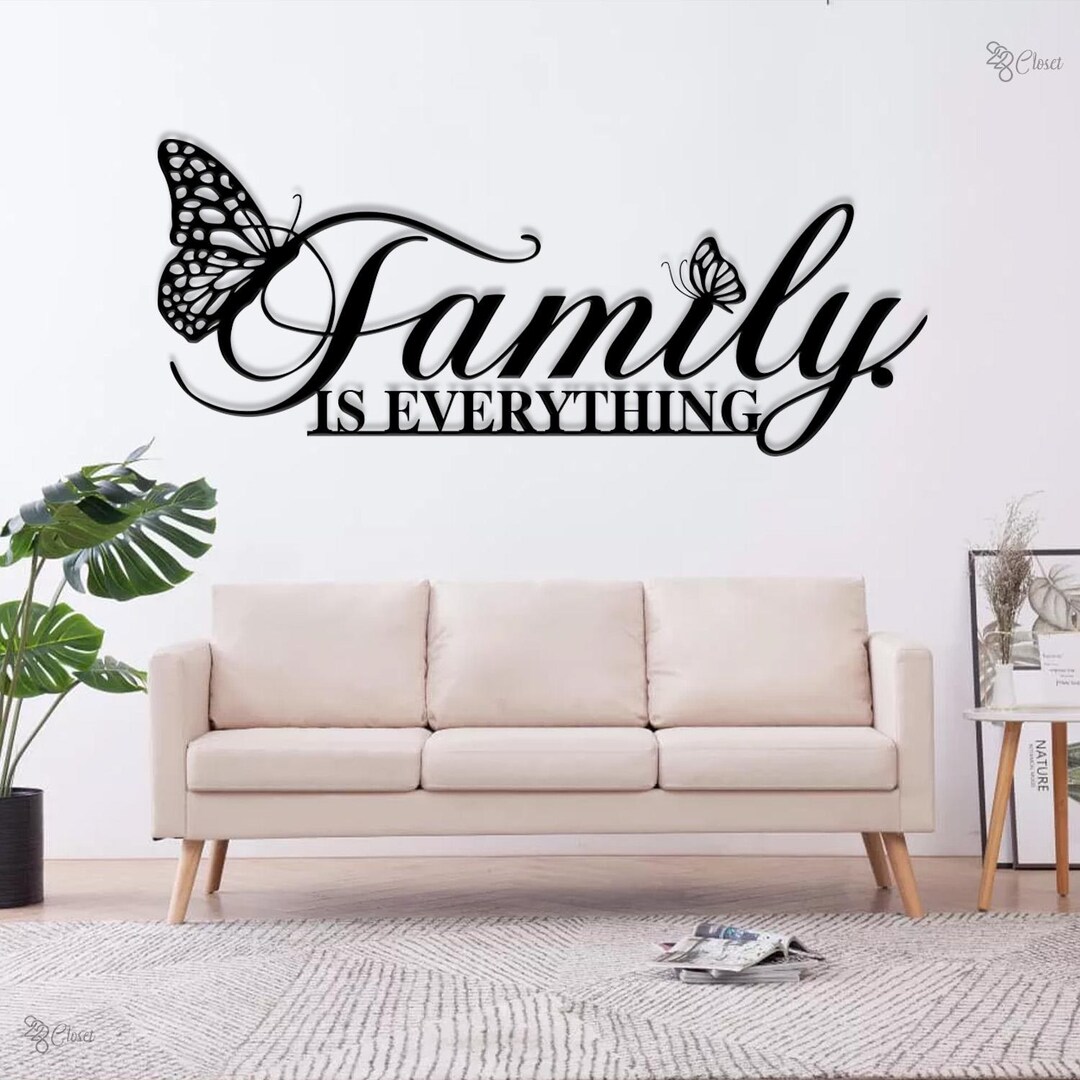 Family is Everything Sign Family is Everything Metal Wall Art Religious ...