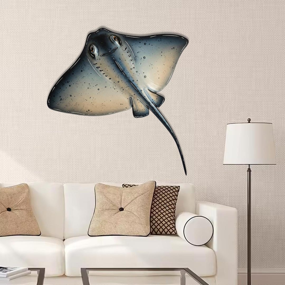 Stingray Wall Art Ocean Animal Wall Decor Manta Ray Wall Hanging Home ...