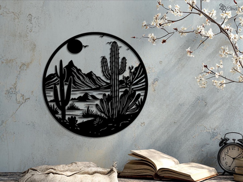 Cactus Desert Custom Metal Sign, Western Sign, Personalized Desert ...