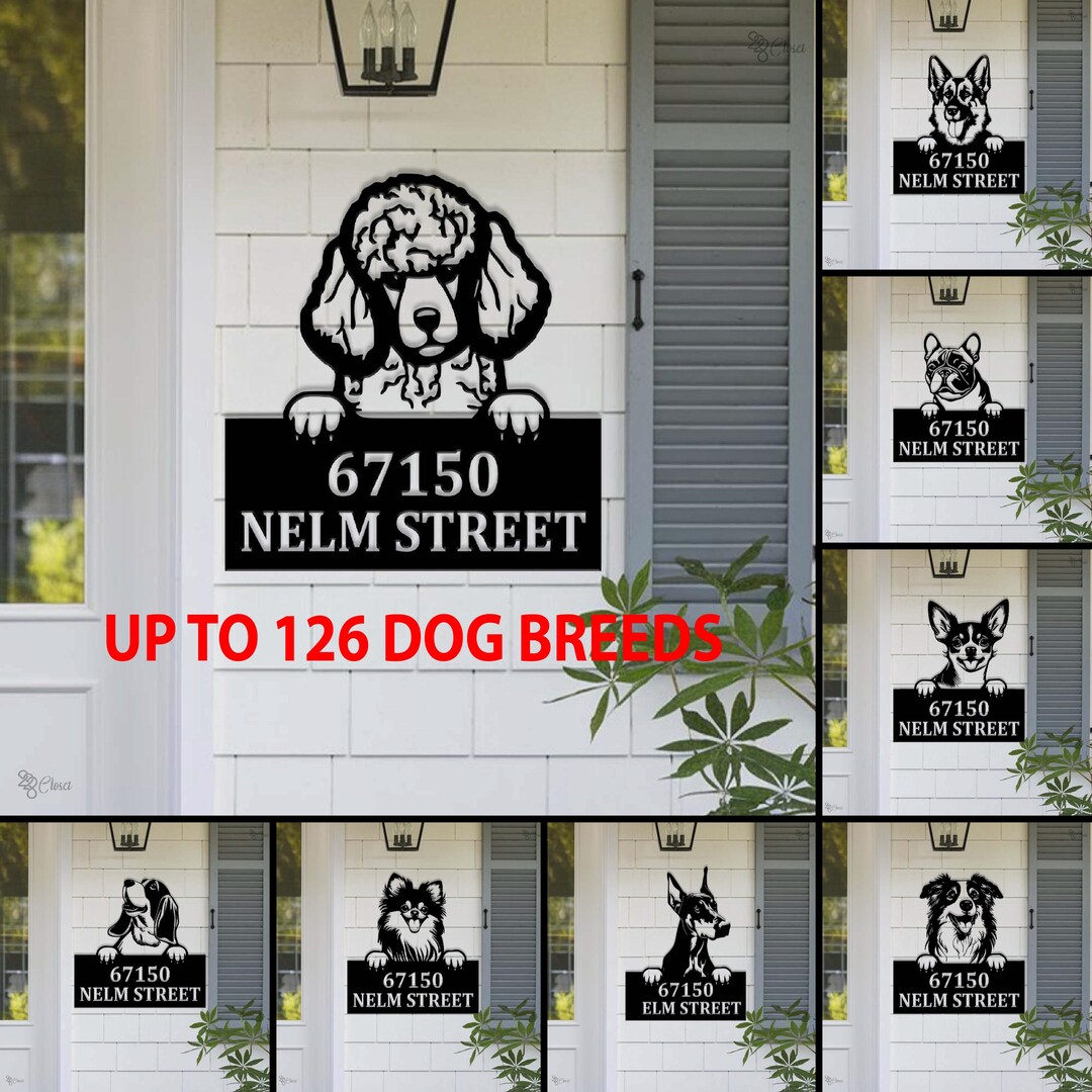 Custom Dog Breed Sign, Dog Breed Metal Wall Art, Dog Name Sign,custom ...