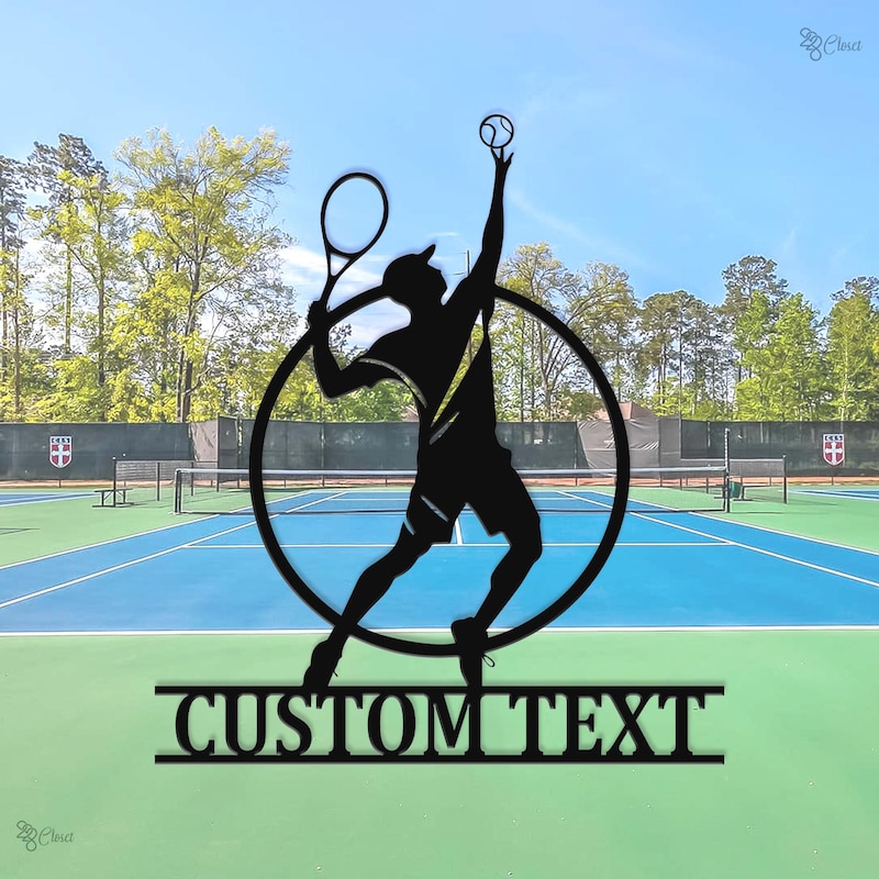 Tennis Metal Art - Etsy