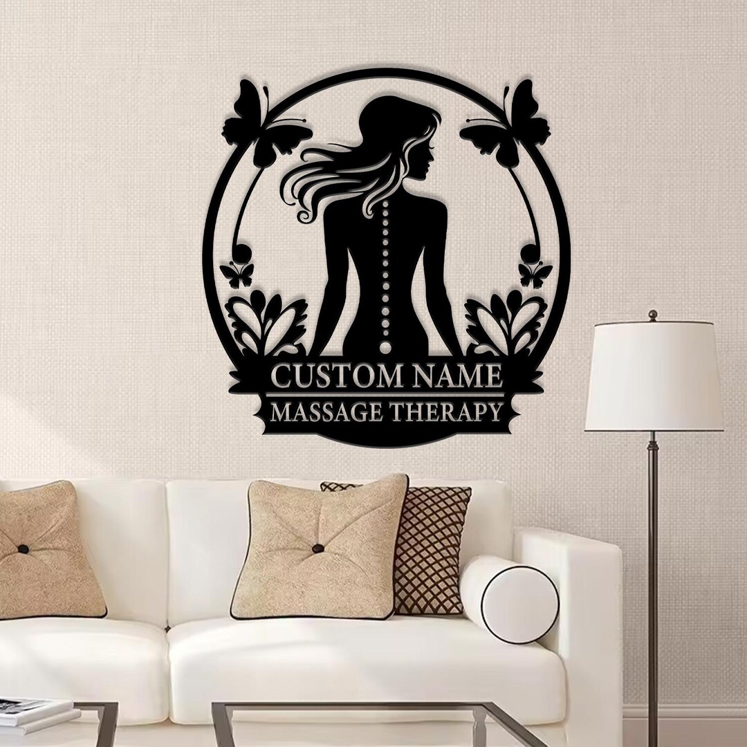 Custom Massage Therapist Metal Sign, Massage Therapy Wall, Therapist ...