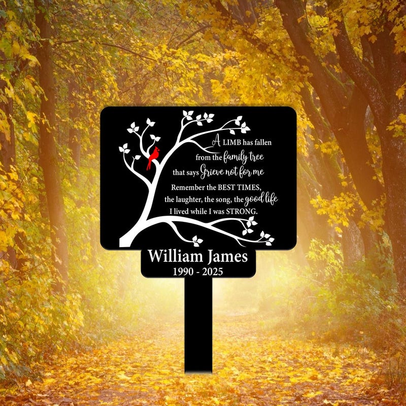 Memorial Tree Plaque - Etsy