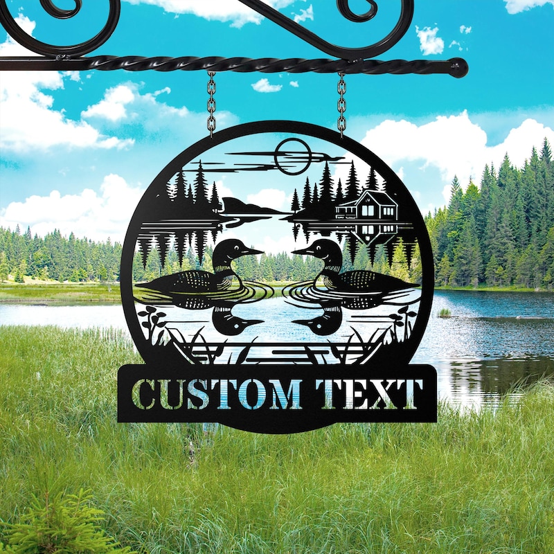 Loon Cabin Signs - Etsy UK