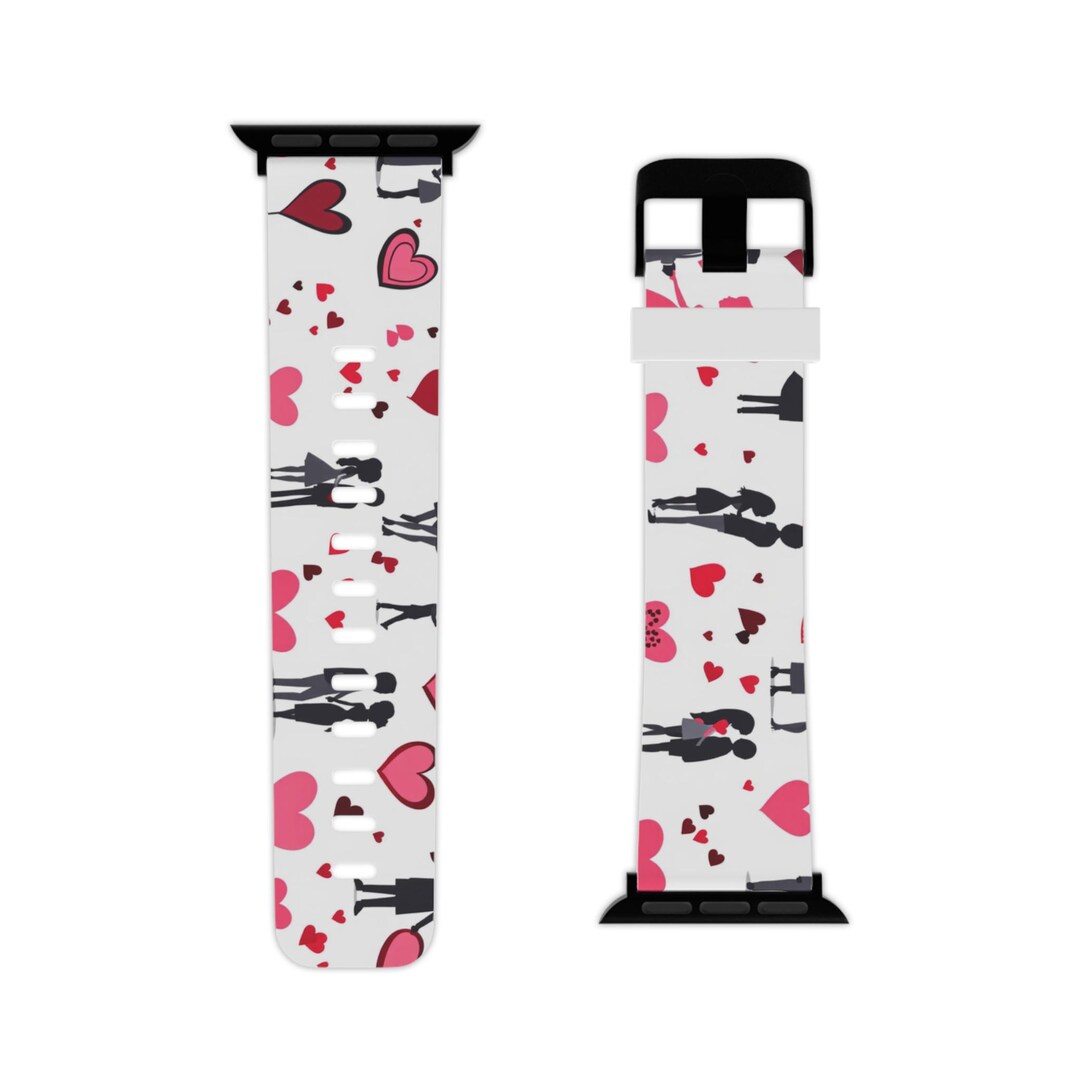 Romantic Love Hearts Couples Apple Watch Band Valentine's Day Gift ...