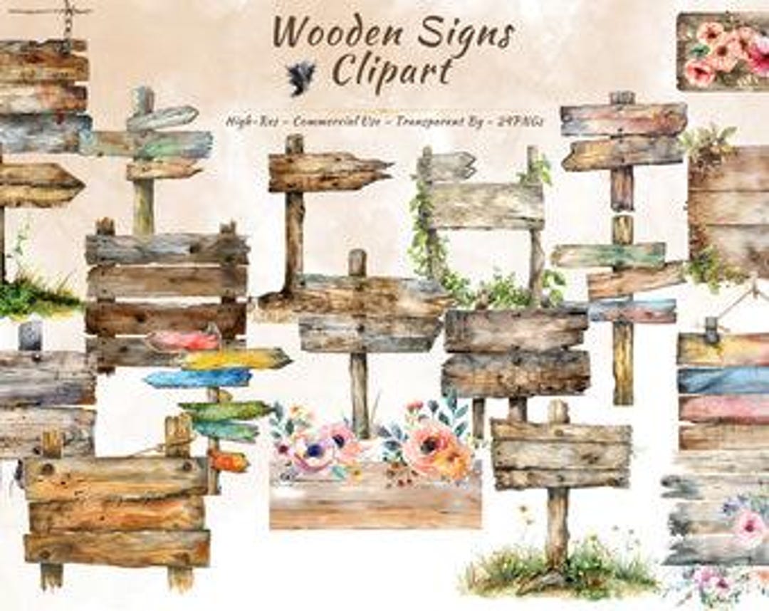 Wooden Sign PNG Clipart Collection | Rustic, Distressed Signs for ...