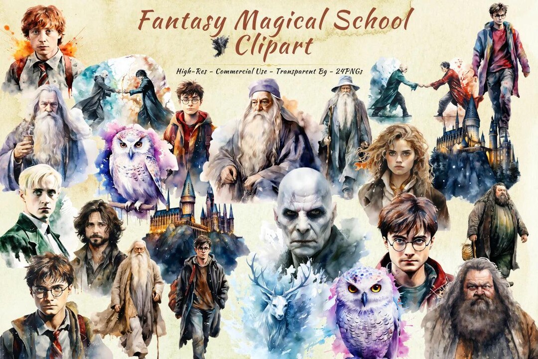 Fantasy Magical School PNG Clipart Collection | Magical Characters and ...
