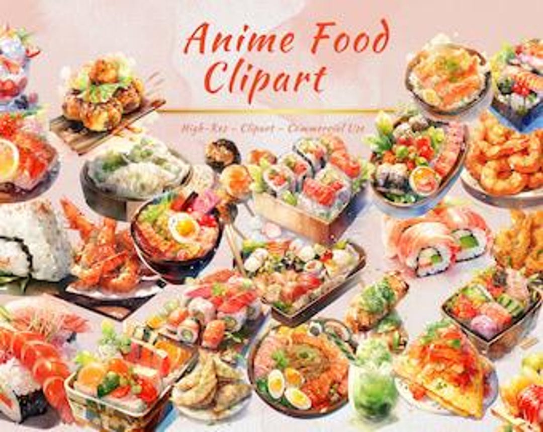 Anime Food PNG Clipart Collection | Food, Japanese, Sushi, Bento, Ramen ...