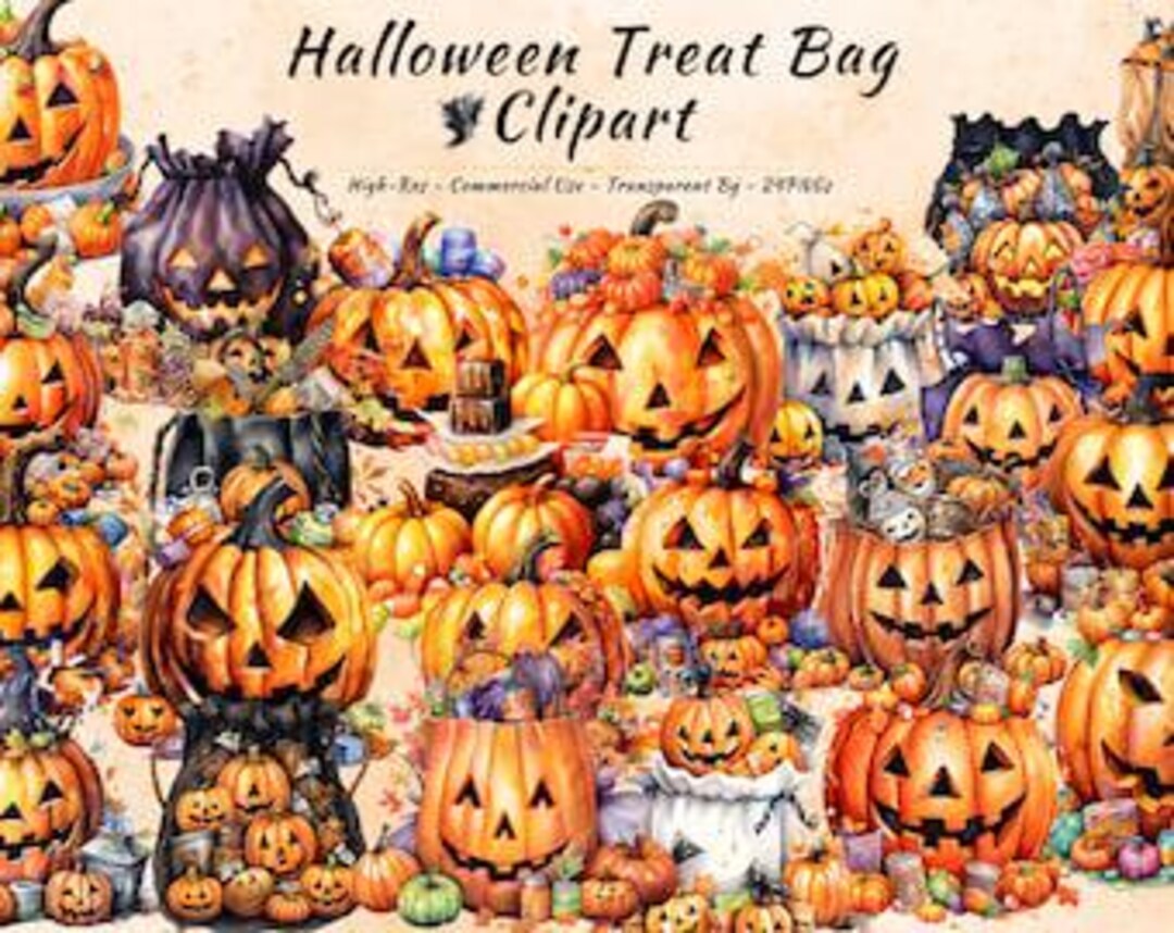 Trick or Treat PNG Clipart Collection | Pumpkin Face, Jack O Lantern ...