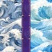 Ocean Waves Seamless Digital Paper Collection | Wavy Sea Backgrounds - Etsy