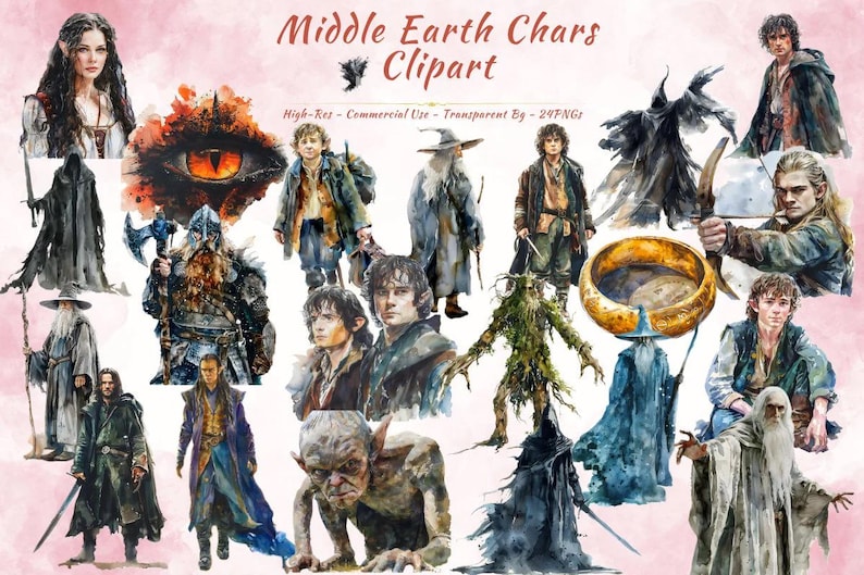 Lord of the Rings PNG Clipart Collection Legendary Characters of the ...