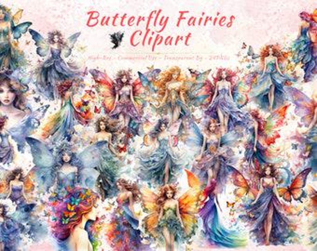 Butterfly Fairy PNG Collection | Celestial, Magical Butterfly Fairies ...