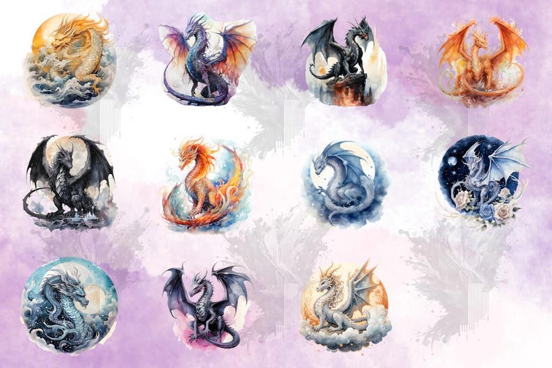 Mystical Dragon PNG Clipart Collection | Magical, Celestial Animals ...