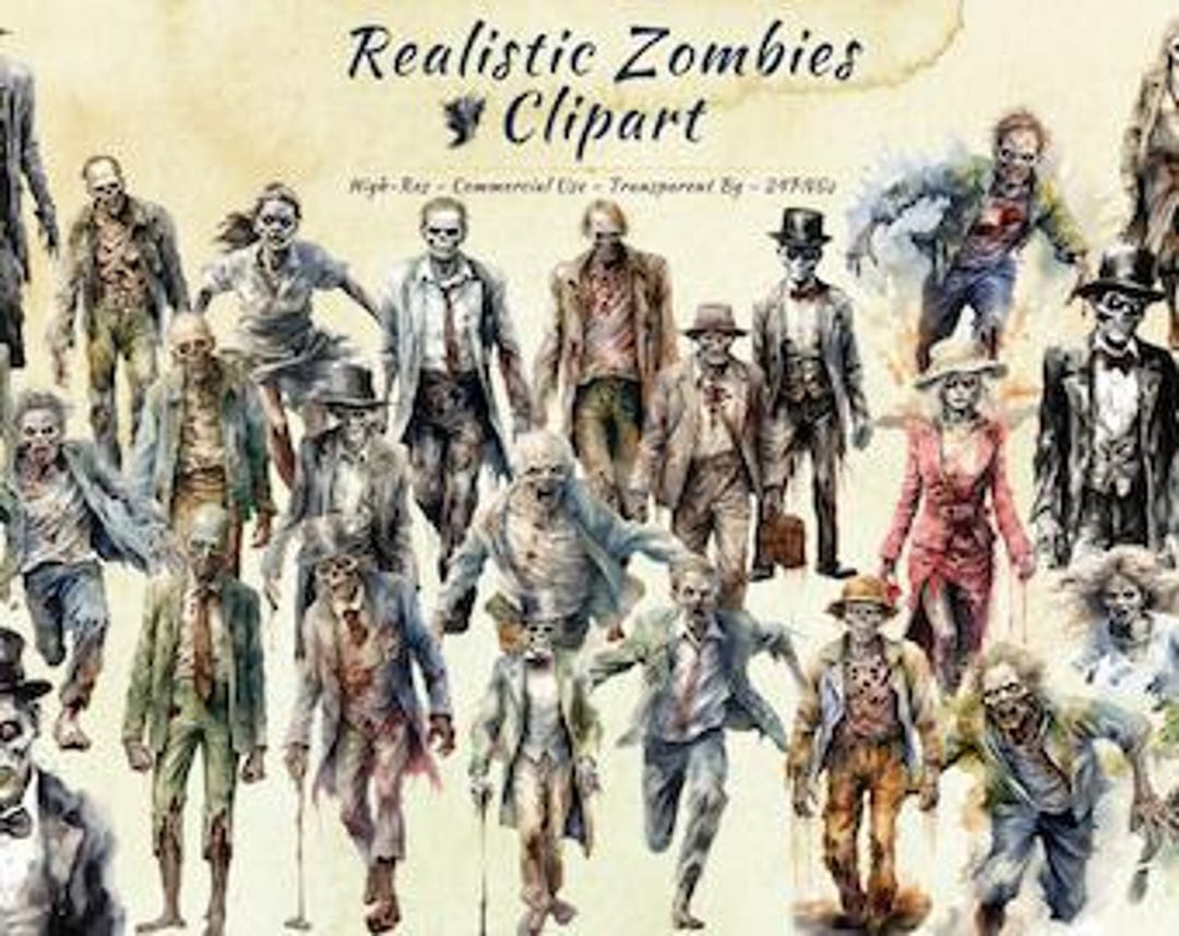 Haunting Zombie PNG Clipart Collection | Spooky Fantasy for Halloween ...
