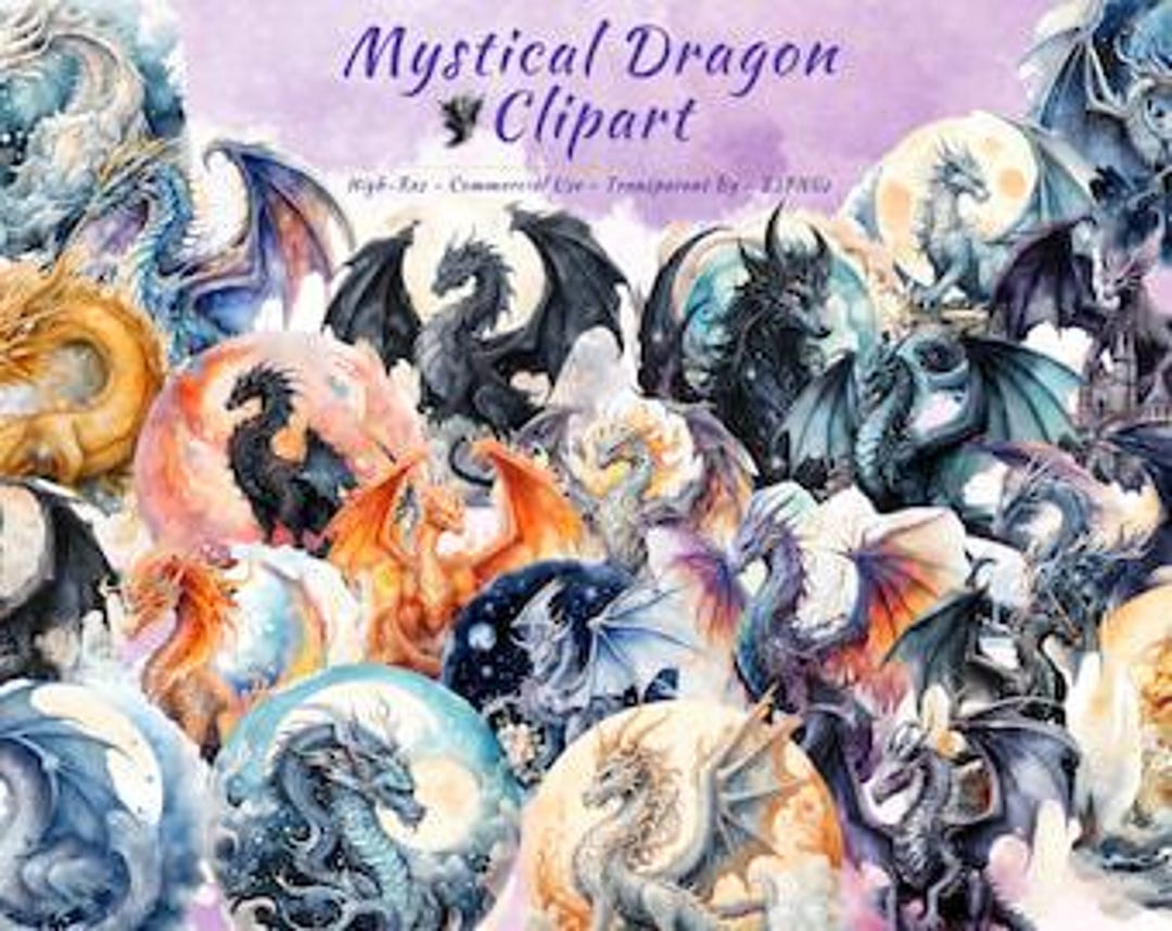 Mystical Dragon PNG Clipart Collection | Magical, Celestial Animals ...