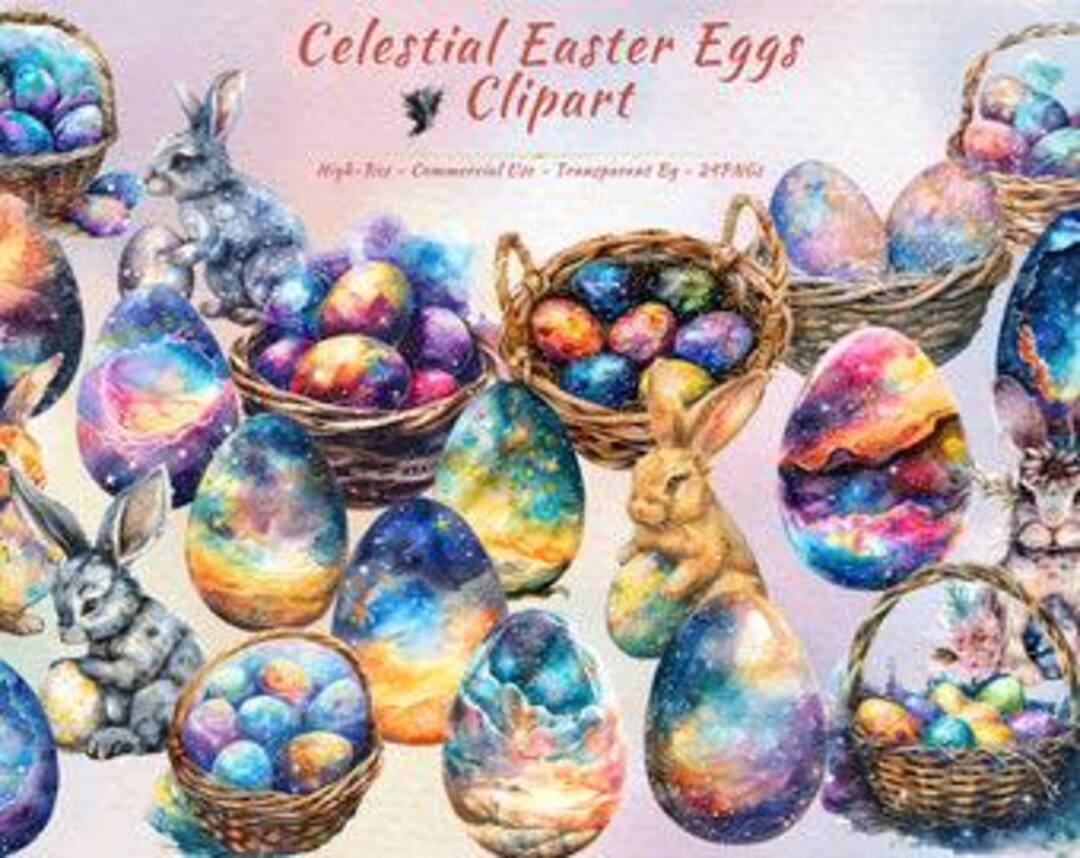 Celestial Easter Egg PNG Clipart Collection | Cosmic Eggs and Bunnies ...