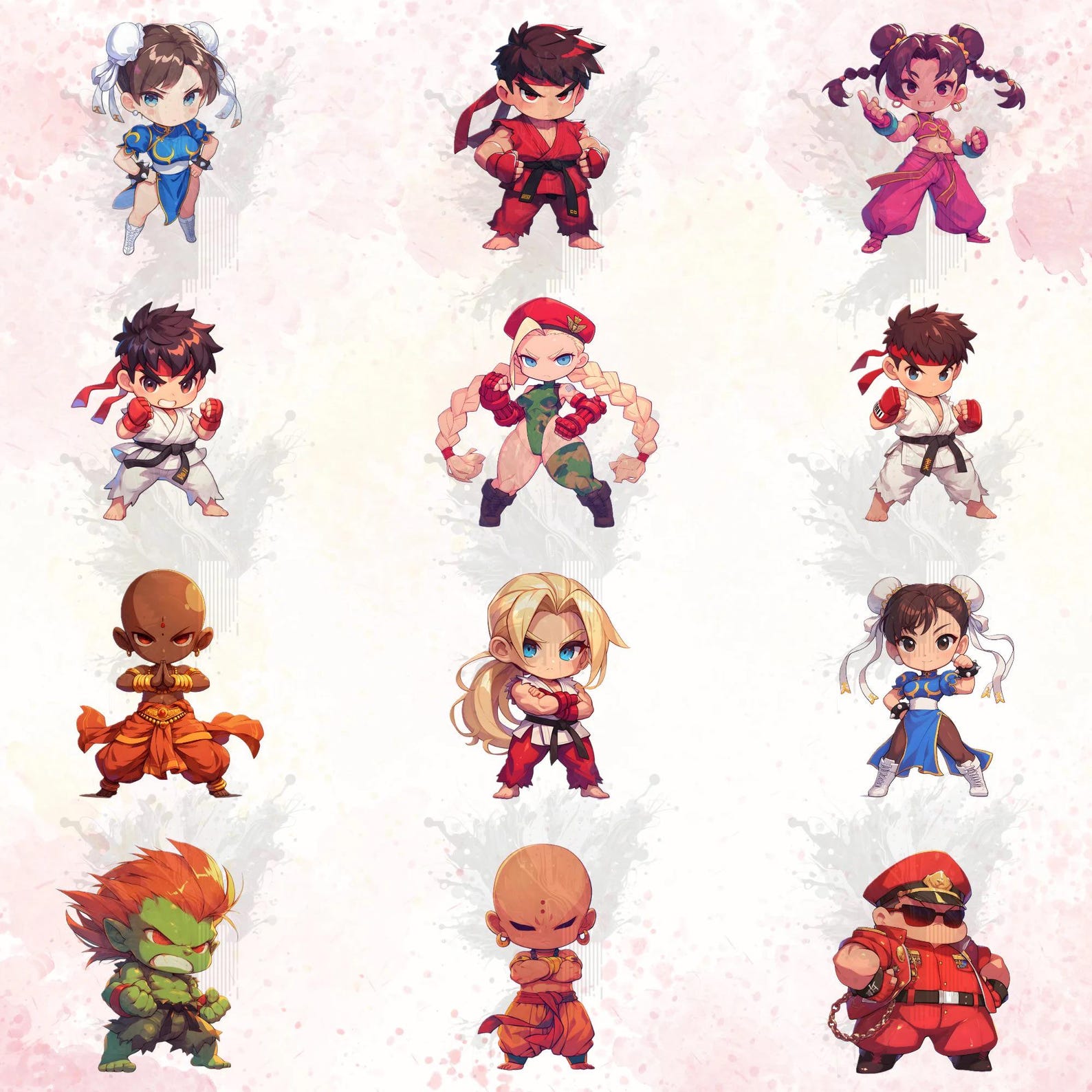 Kawaii Fighters PNG Clipart Collection | Legendary Most Loved Fighter ...