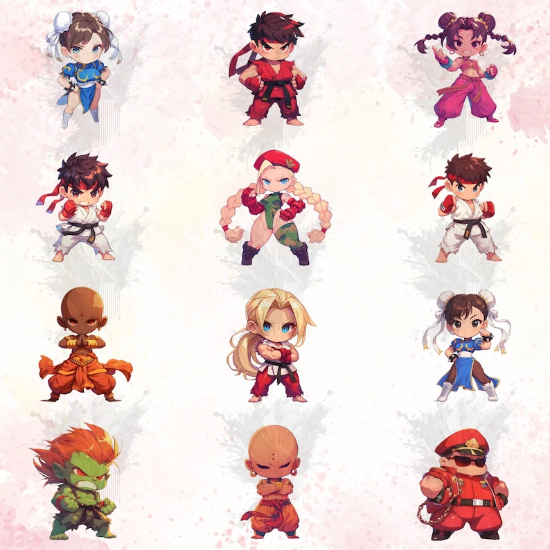 Kawaii Fighters PNG Clipart Collection | Legendary Most Loved Fighter ...