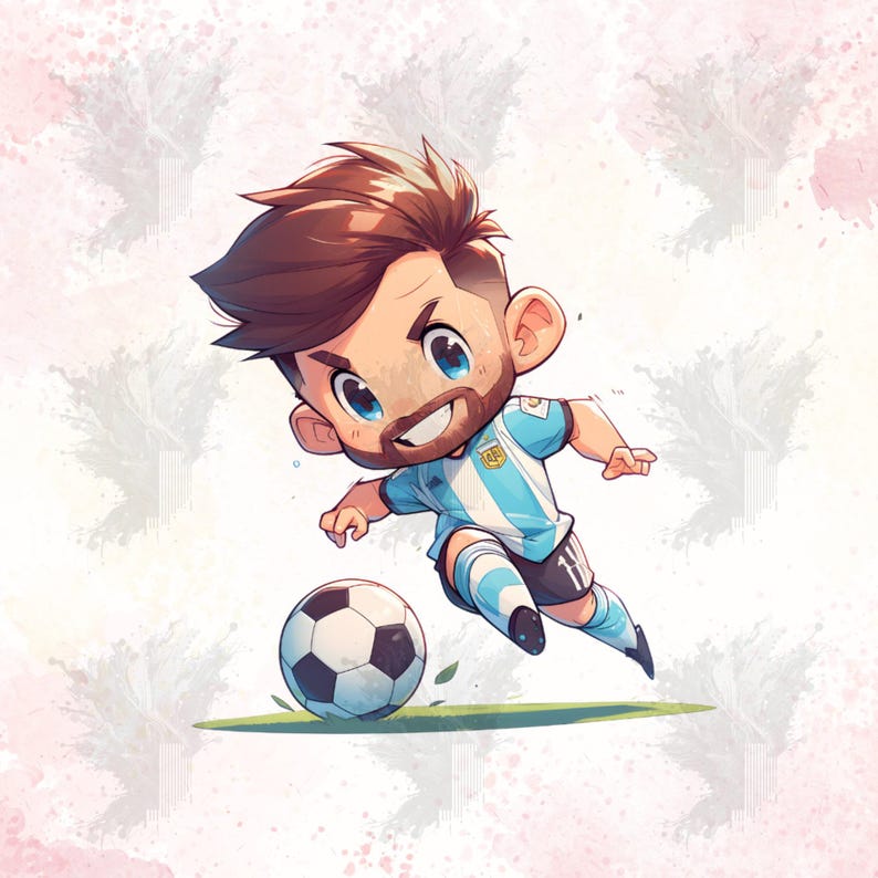 Kawaii Soccer Players Clipart Collection | Legendary Chibi Football ...
