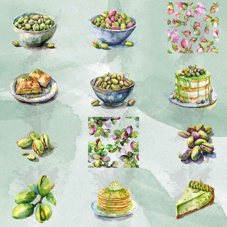 Pistachio PNG Clipart Collection | Pistachio Desserts and More - Etsy
