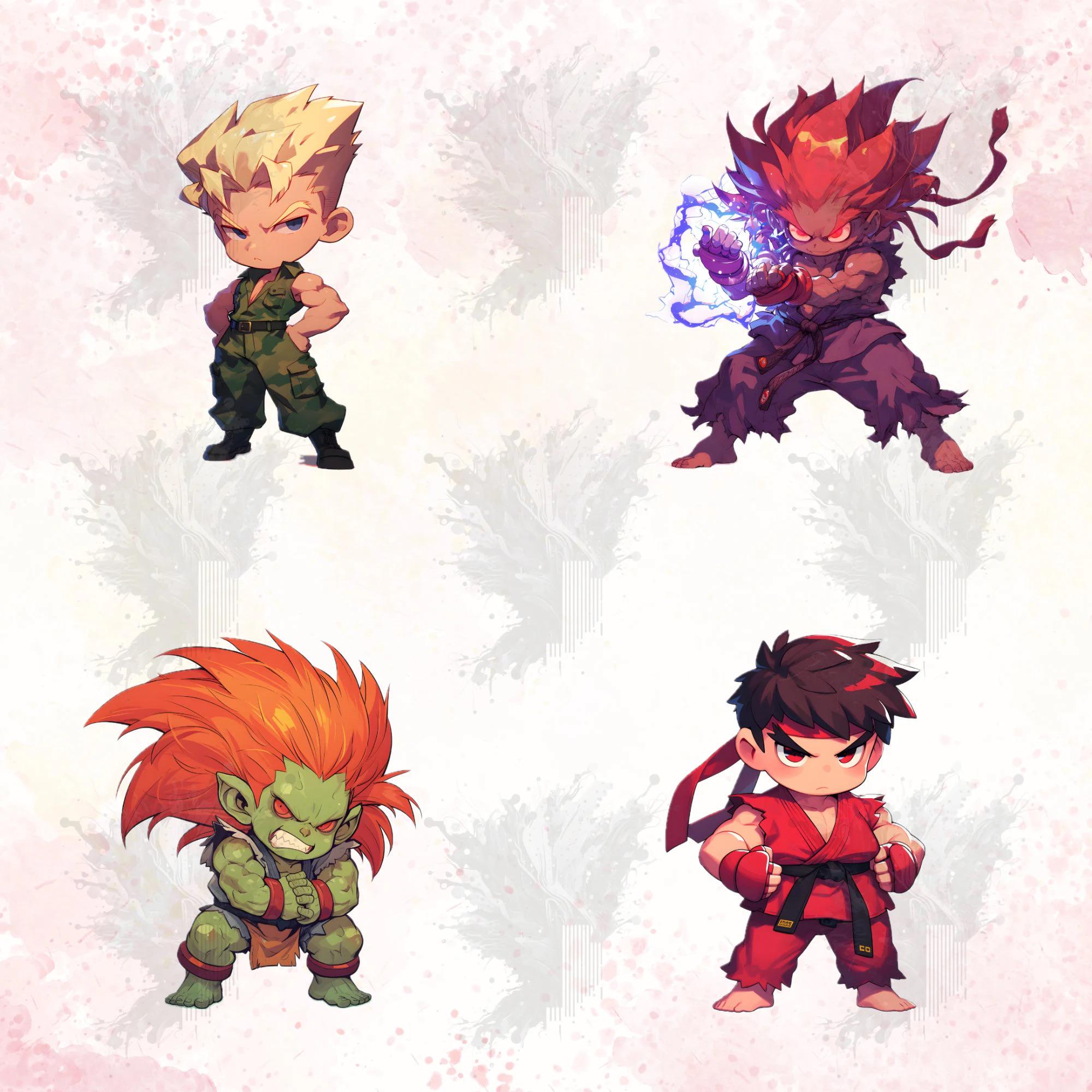 Kawaii Fighters PNG Clipart Collection | Legendary Most Loved Fighter ...