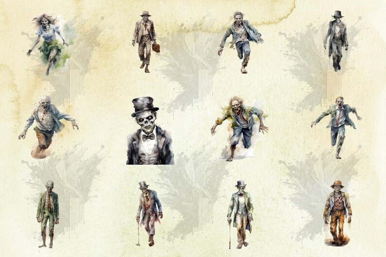 Haunting Zombie PNG Clipart Collection | Spooky Fantasy for Halloween ...