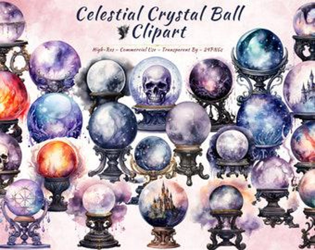 Celestial Crystal Ball PNG Clipart Collection | Fortune Teller Witches ...