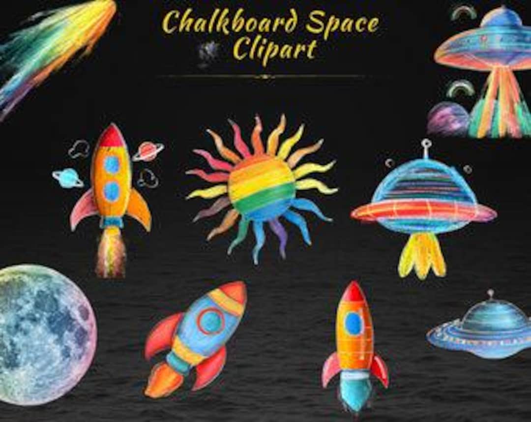 Chalkboard Space PNG Clipart Collection | Chalkboard Outer Space Images ...