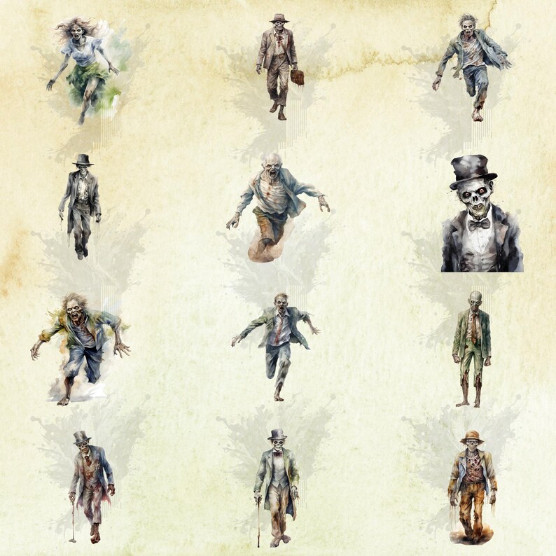 Haunting Zombie PNG Clipart Collection | Spooky Fantasy for Halloween ...