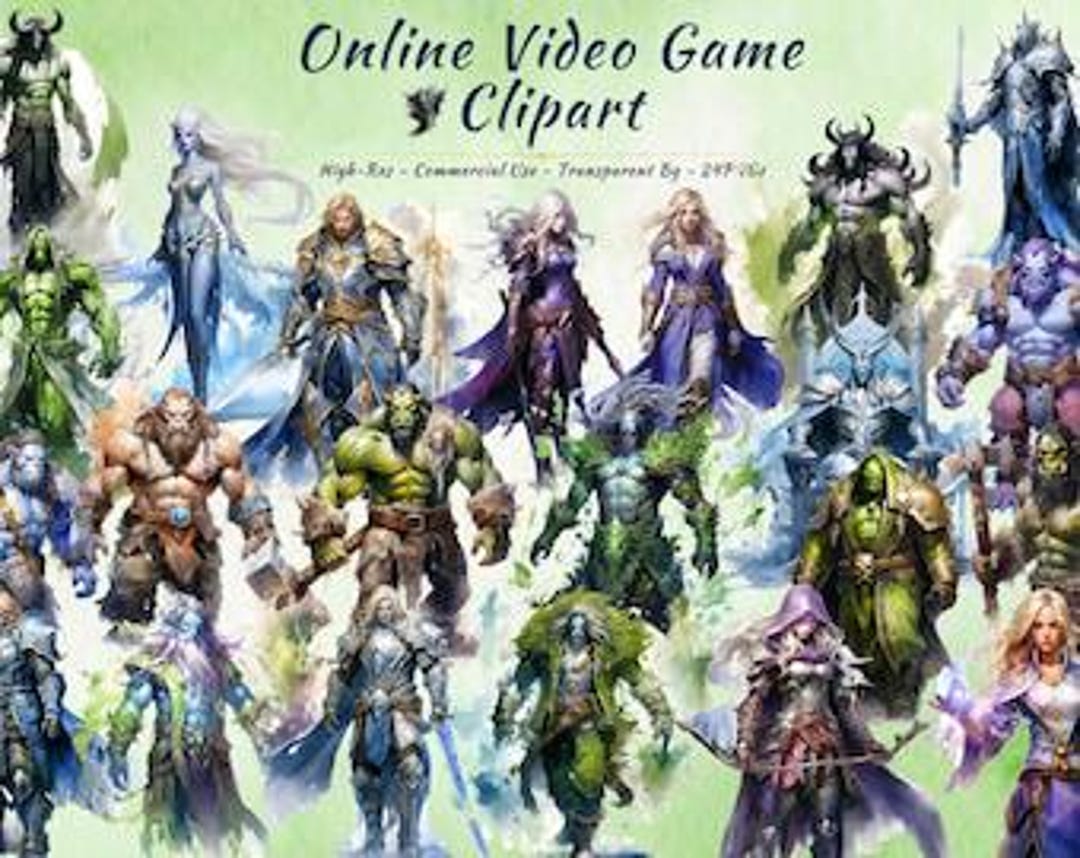 Legendary Online Video Game Clipart Collection | Fantasy, Epic, Heroic ...