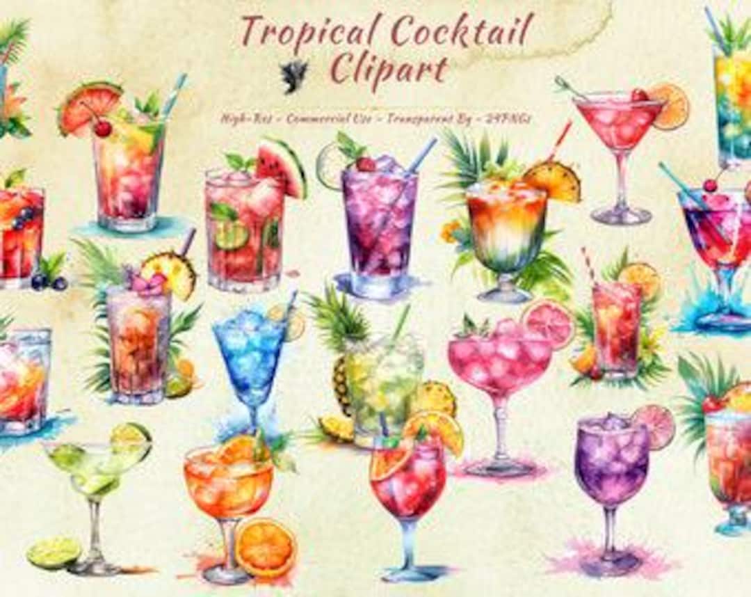 Tropical Cocktail PNG Clipart Collection | Summer, Drinks, Topical ...