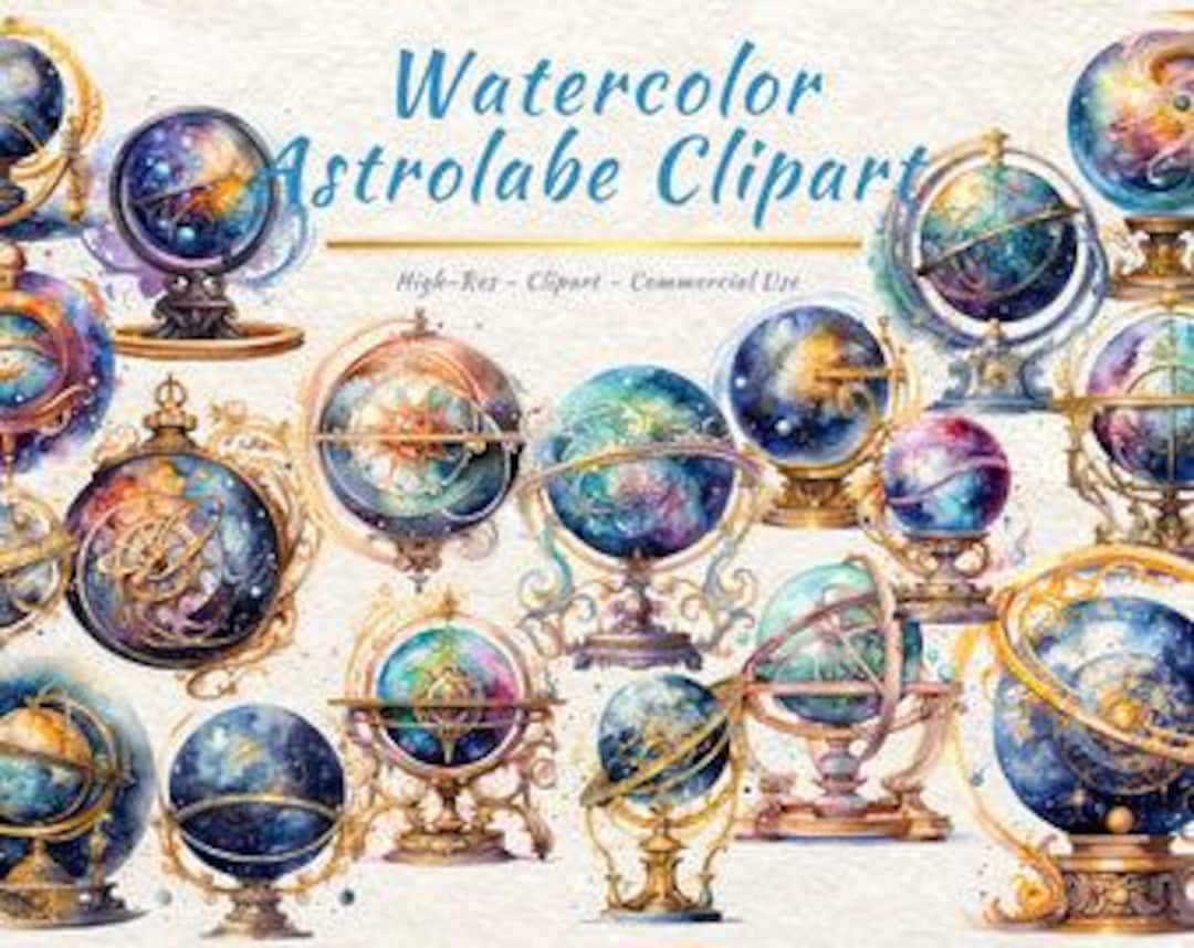 Celestial Astrolabe PNG Collection | Mystical, Fantasy Clipart Bundle ...