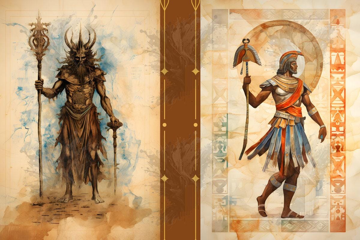 Mythical Greek Gods Digital Paper Pack | Gods, Goddesses, and Legends ...