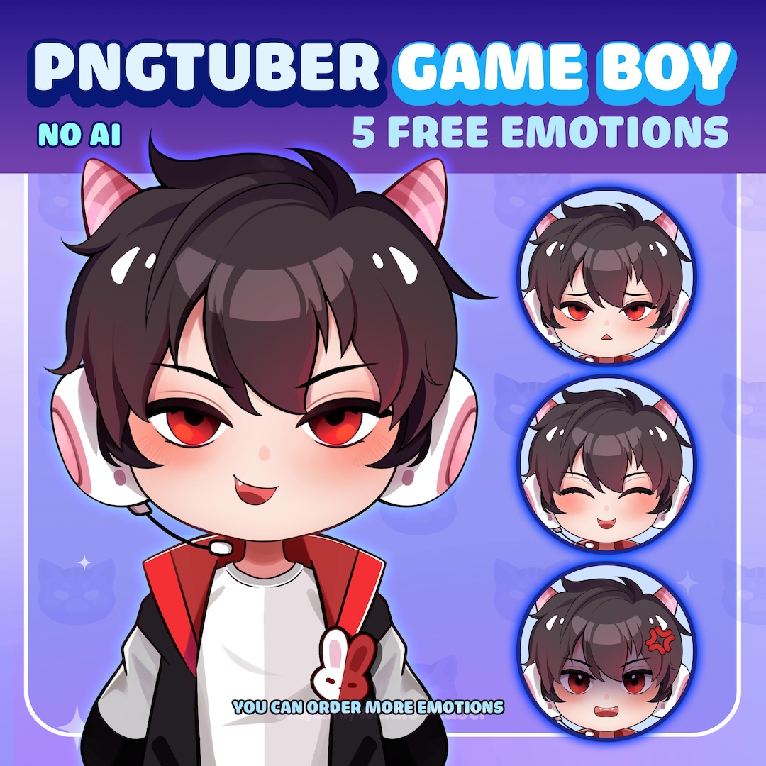 Male Pngtuber| Boy Pngtuber Model | Pngtuber Premade Model | Veadotube ...