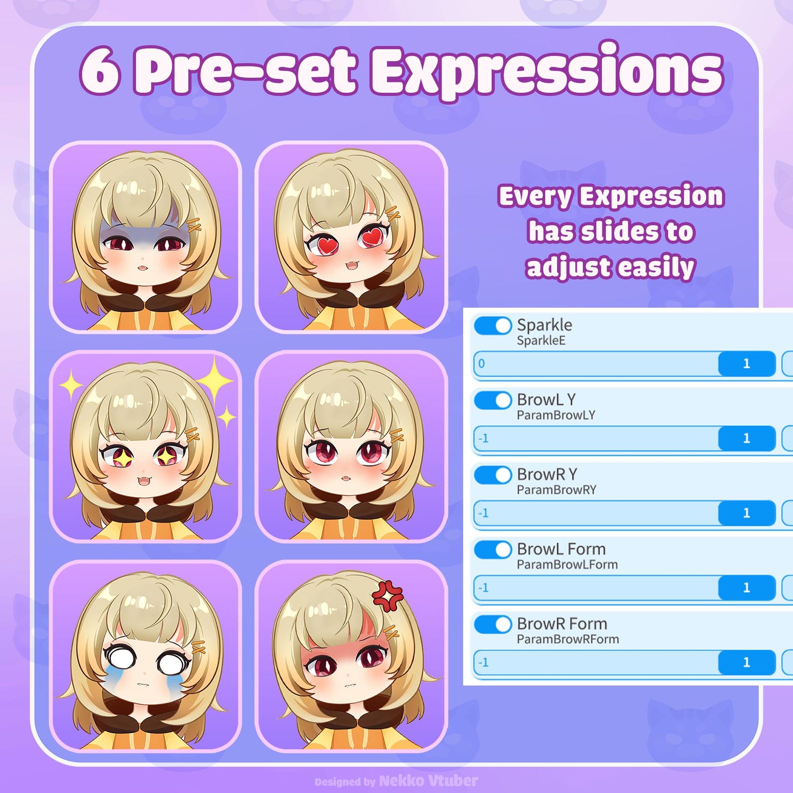 Customizable Vtuber Model /fully Rigged Vtuber/ Ready to Use Vtuber/ Vtuber Model/ for Vtube ...