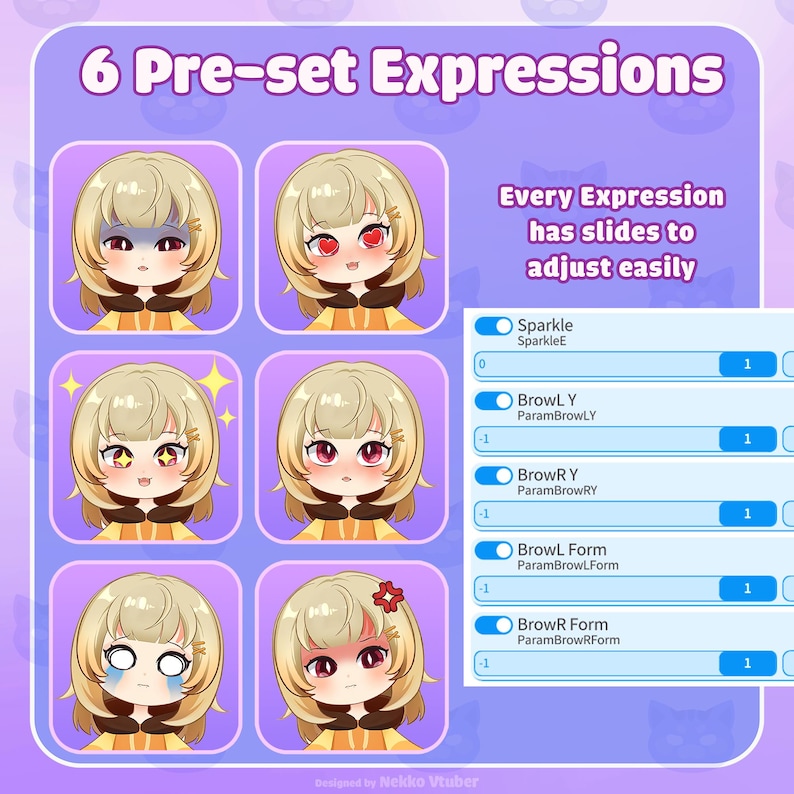 Customizable Vtuber Model /fully Rigged Vtuber/ Ready to Use Vtuber/ Vtuber Model/ for Vtube ...