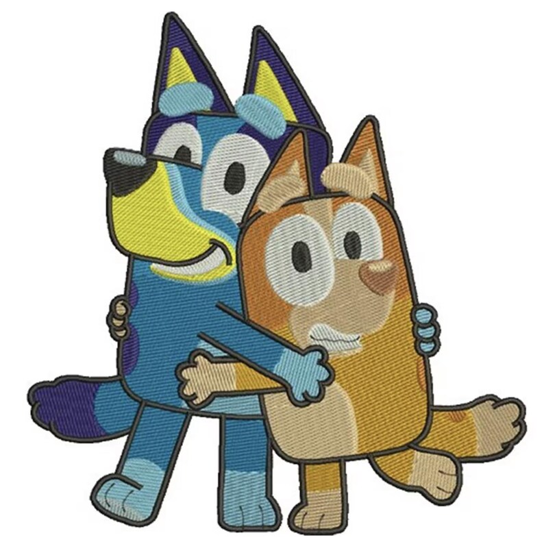 Bluey and Bingo Embroidery Design – Available in 4 Sizes for Instant ...
