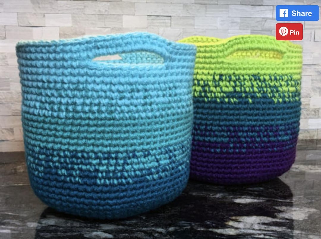 Easy Crochet Pattern for a Cute Utility Basket | Step-by-step DIY ...