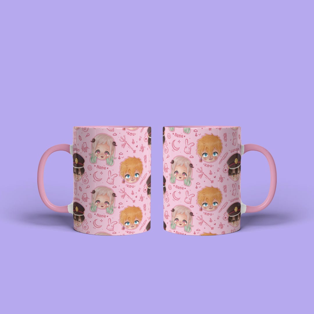 Jibaku Shonen Hanako-kun Pattern Mug, Yugi Amane Nene Yashiro Kou ...