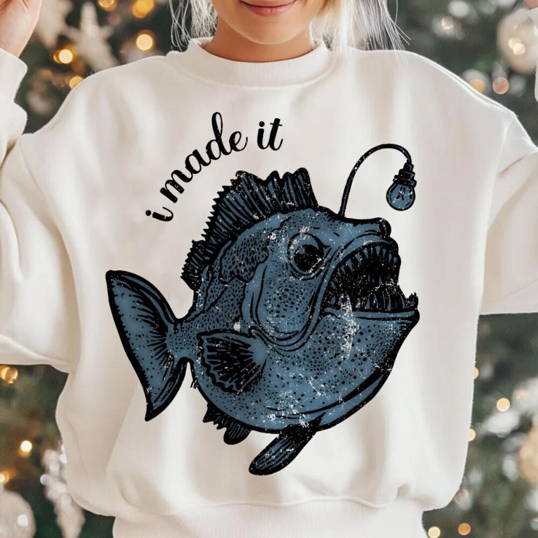 Anglerfish Shirt Design, I Made It Png, Digital File, She Rises ...