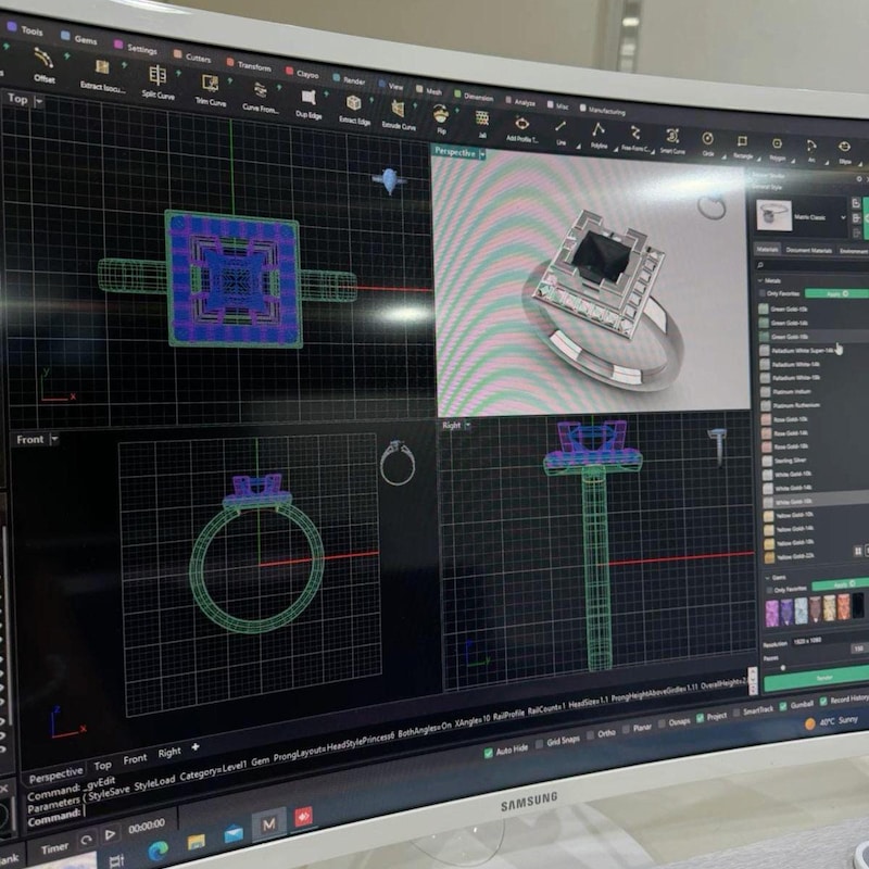 Cuban Chain Design Ring - Etsy