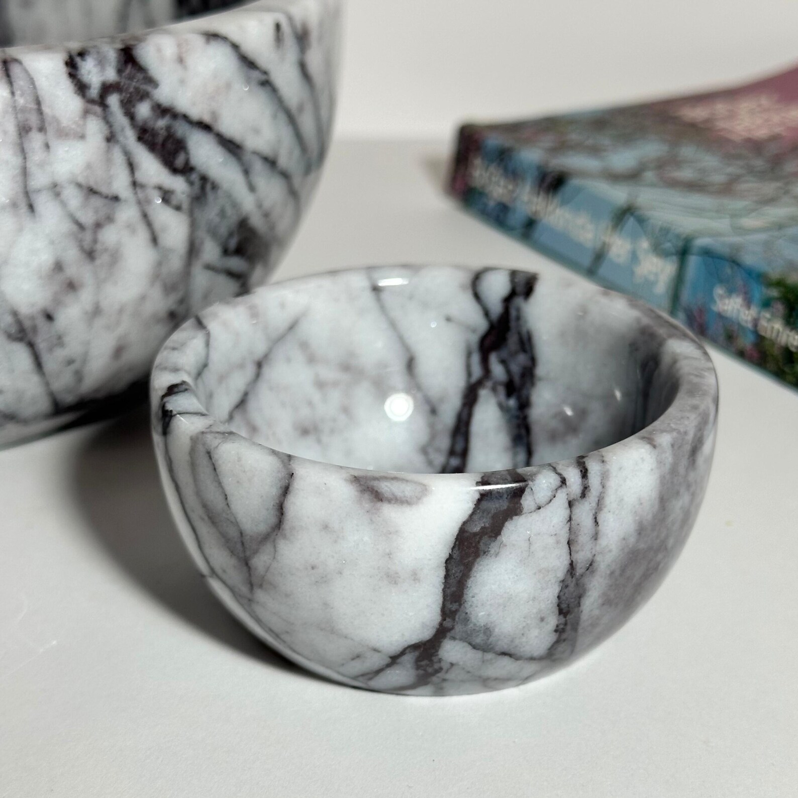 Unique Marble Bowl Set. Luxury Timeless Gift. Handcrafted Home Decor ...