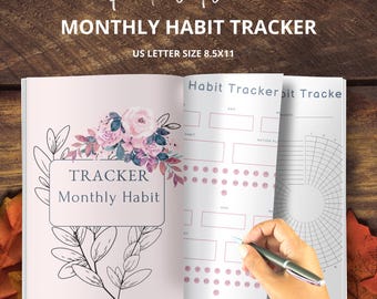 2023 Habit Tracker Printable | Habit Tracker Digital | Yearly, Monthly ...