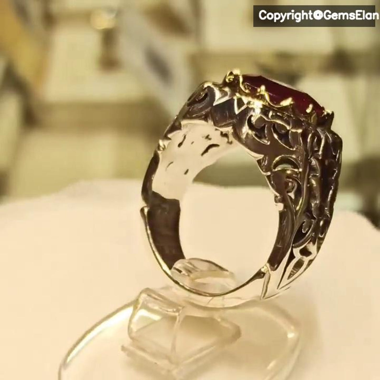 Original Burmese Ruby Ring | Genuine Mogok Red Gemstone | Handcrafted ...