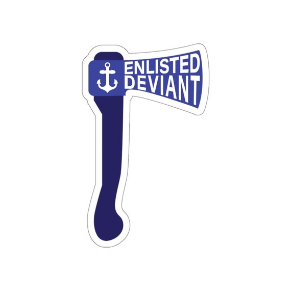 Navy Enlisted Deviant Hatchet Die-cut Stickers | Etsy
