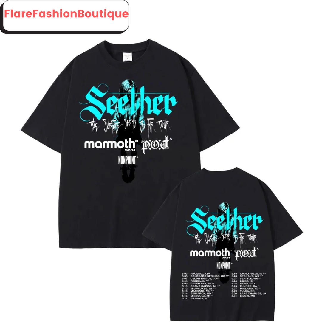 Seether Band T-shirt , Rock Band T-shirt , Music Concert Shirt ...