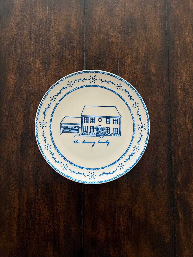 Simple and Elegant Handmade Personalized Porcelain Plates. Perfect for ...