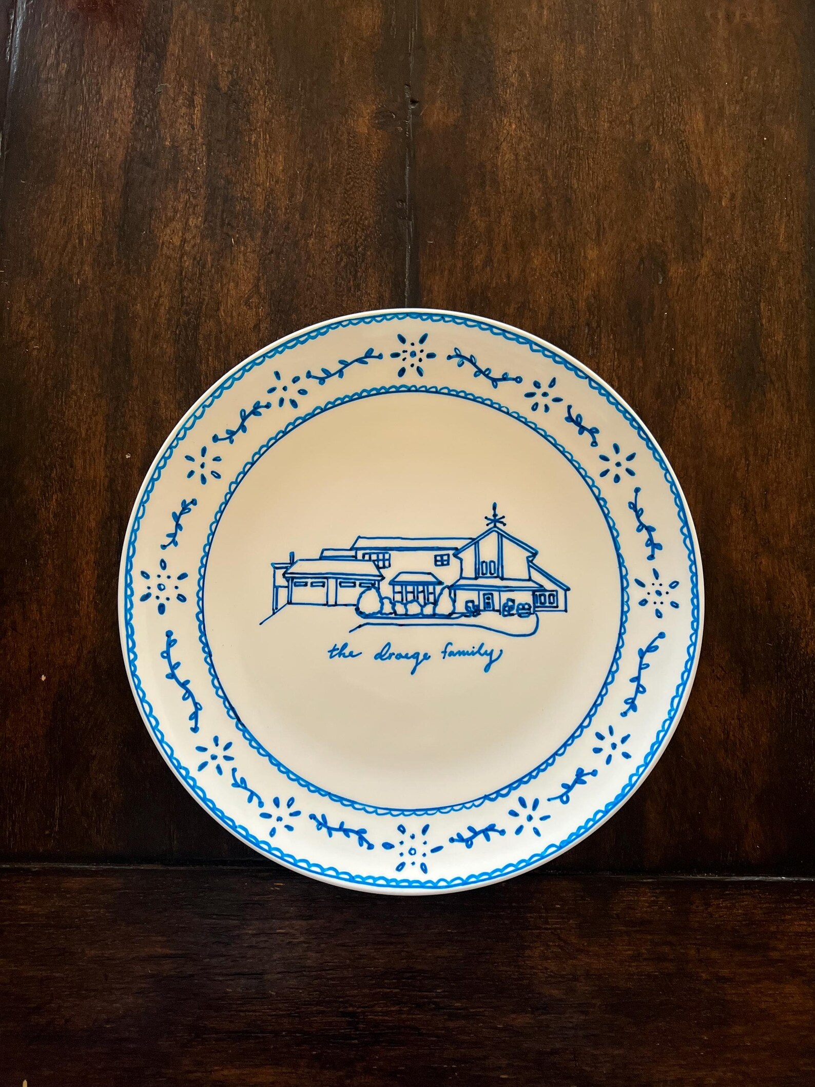 Simple and Elegant Handmade Personalized Porcelain Plates. Perfect for ...